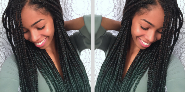 Green Ombre Box Braids | Inspiration – Comfy Girl With Curls